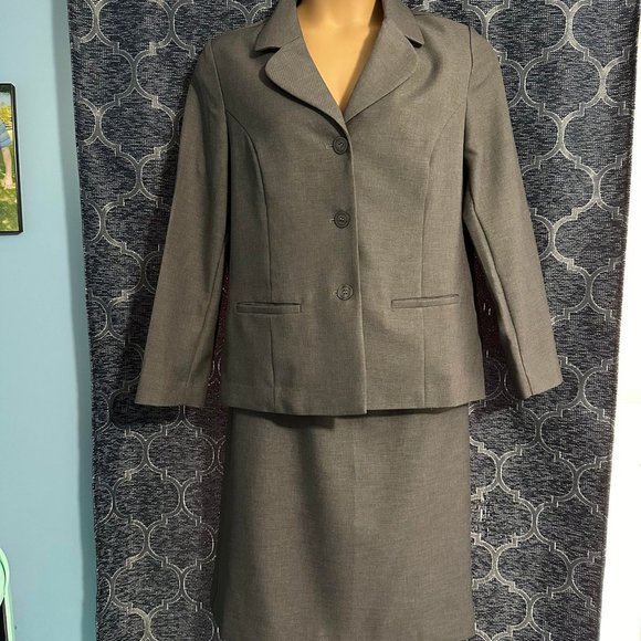 Alfred Dunner | Pants & Jumpsuits | Alfred Dunner Womens Gray 2 Piece ...